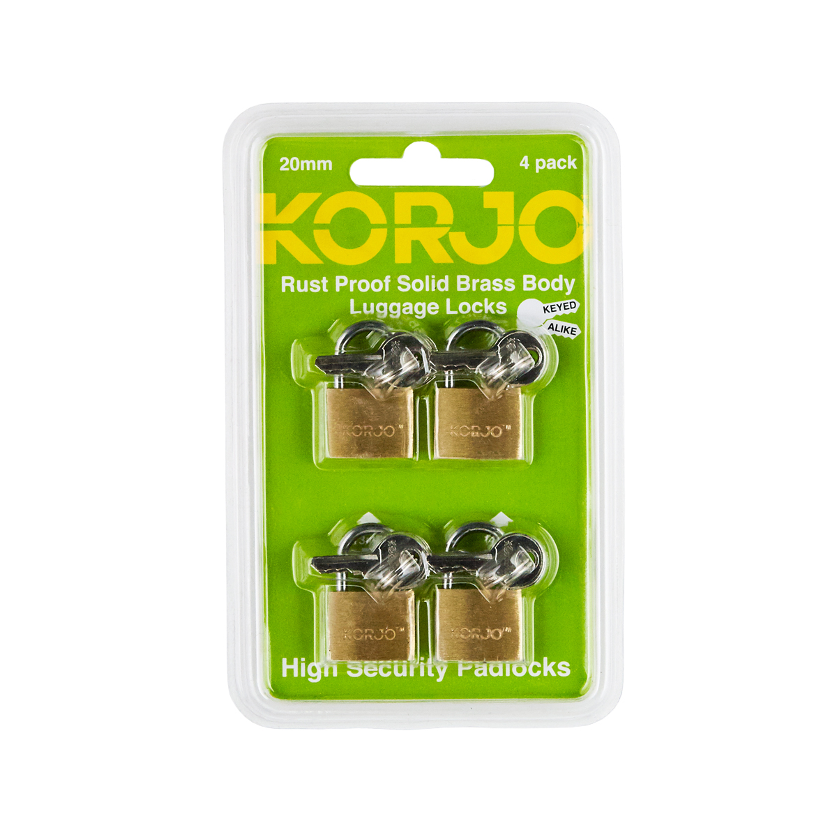 Luggage locks (4 pack) | Korjo