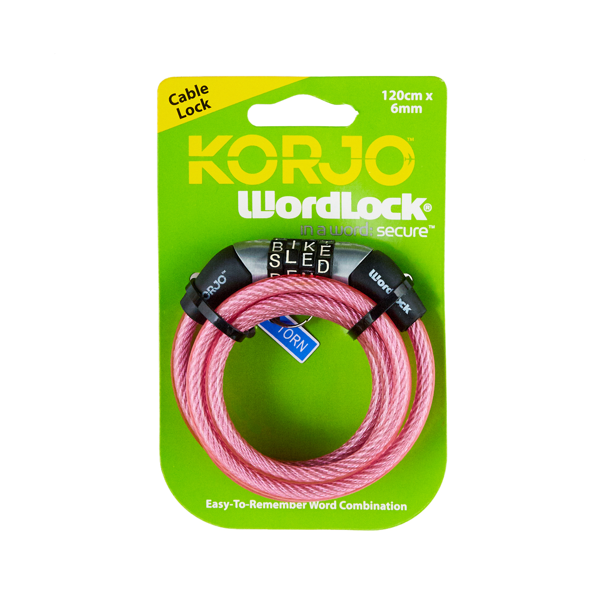 Wordlock MiniCable lock | Korjo