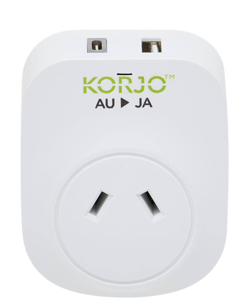 USB A+C & Power Adaptor for Japan | Korjo