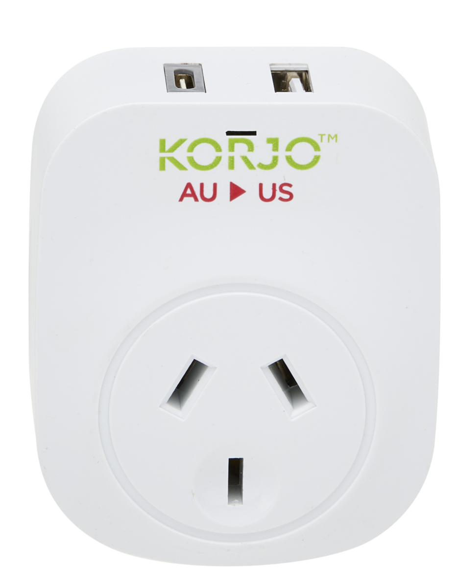 USB A+C & Power Adaptor for USA | Korjo
